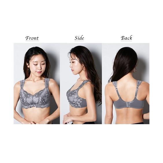 ブラジャー ワイヤー入り レディース バストに一目惚れする 肌あたりやさしいウレタン クッション つき D70/D75/D80/D85 ニッセン nissen : zzy4323d0109 ...
