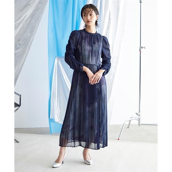 ニッセン ドレス ワンピース レディース 結婚式 パーティー オケージョン プリント 重ねシフォン プリーツ デザイン ｜ 有〔Callarus〕 4L nissen : ニッセン Yahoo ...