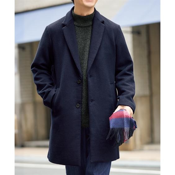 ニッセン コート メンズ ウール混メルトンチェスター 冬 3L〜10L nissen : ニッセン Yahoo!店 - 通販 - Yahoo!ショッピング