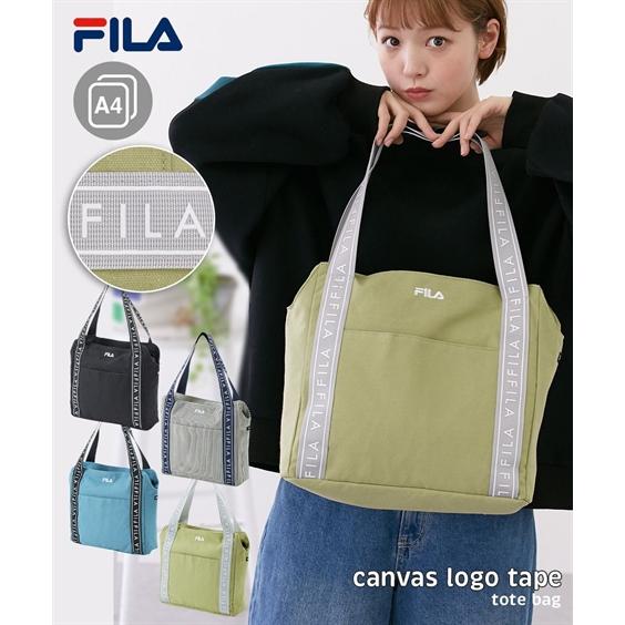 ニッセン バッグ トート レディース FILA フィラ 帆布ロゴテープ A4対応 nissen : ニッセン Yahoo!店 - 通販 - Yahoo!ショッピング