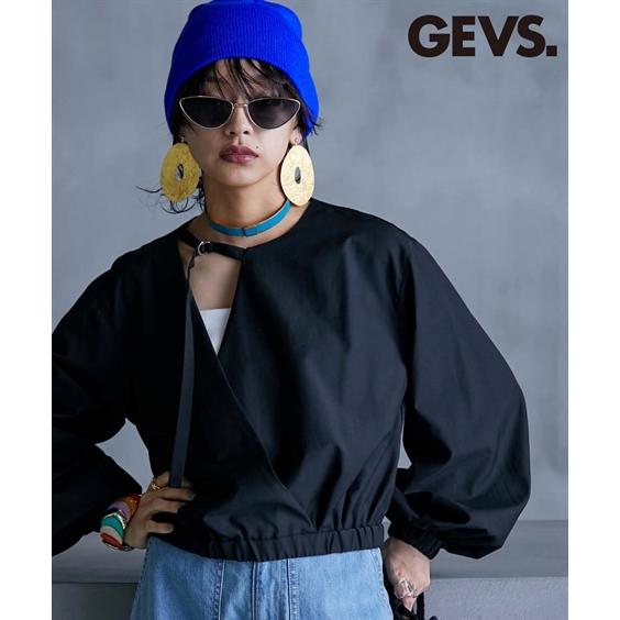 ニッセン シャツ ブラウス 大きいサイズ レディース クロップド丈 デザイン GEVS. 6L/8L/10L nissen : ニッセン Yahoo!店 - 通販 - Yahoo!ショッピング