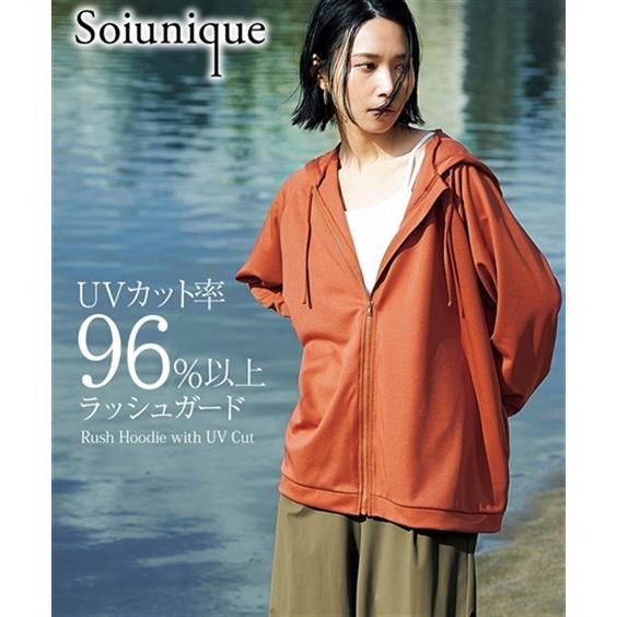 ニッセン ラッシュガード UVカット 付ラッシュ パーカー Soiunique かわいい おしゃれ M/L/LL nissen : ニッセン Yahoo!店 - 通販 - Yahoo!ショッピング