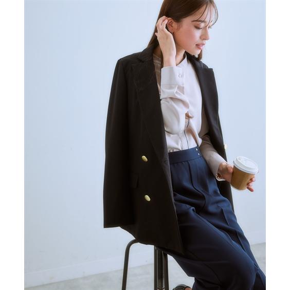ジャケット アウター レディース ダブルブレスト テーラード S/M/L/LL ニッセン nissen : zzy4624d0132 : ニッセン Yahoo!店 - 通販 - Yahoo ...