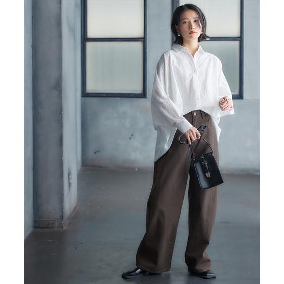 ニッセン（nissen） パンツ ワイド レディース 綿100％ 超ゆったり