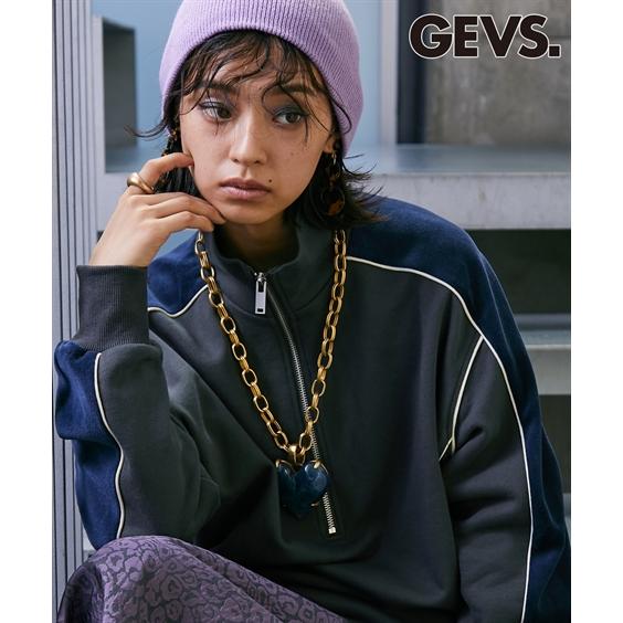 Tシャツ カットソー 大きいサイズ レディース 配色切替 ハーフ ジップ プルオーバー GEVS. 対応 6L/8L/10L ニッセン nissen : ニッセン Yahoo!店 - 通販 ...