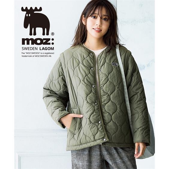 ニッセン コート アウター 大きいサイズ レディース moz モズ ベスト になる中わたキルト 4L/5L/6L nissen : ニッセン Yahoo!店 - 通販 - Yahoo!ショッピング