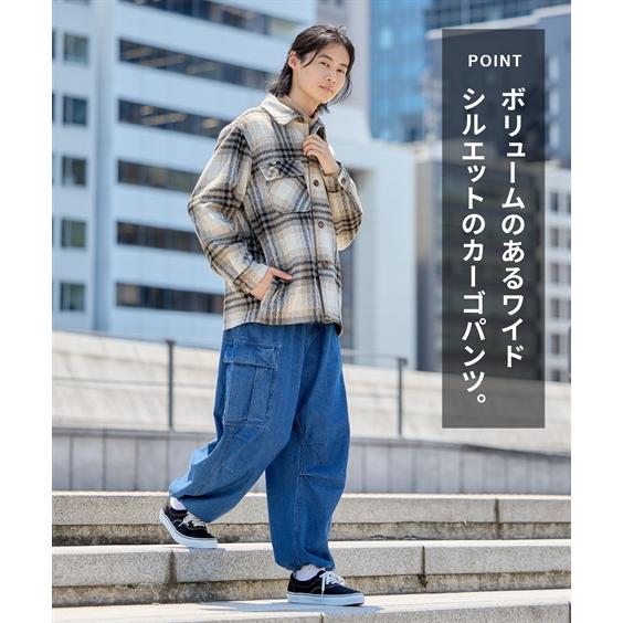 ニッセン パンツ デニム ジーパン ジーンズ メンズ 綿100％ ワイドカーゴ 3L〜10L nissen : ニッセン Yahoo!店 - 通販 - Yahoo!ショッピング