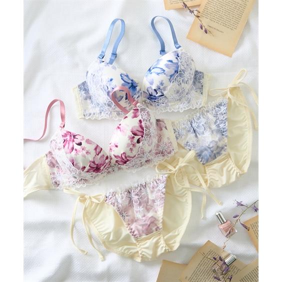 ニッセン ブラジャー ショーツ セット レディース ウォーターリリー ブラショーツ 女性 インナー パンツ パンティ G75_L〜H85_LL nissen : ニッセン Yahoo!店 ...