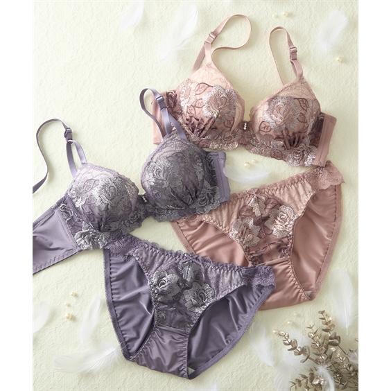 ニッセン ブラジャー 大きいサイズ レディース 脇高グロスロージー ショーツ セット インナー 女性 E85_LL/F85_LL nissen : ニッセン Yahoo!店 - 通販 ...