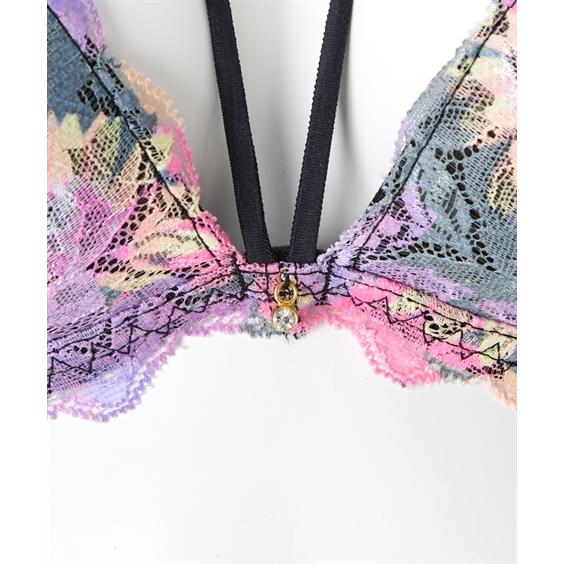 ニッセン ブラジャー ショーツ セット レディース エキゾチックフラワー T 3点セット ブラショーツ 女性 インナー パンツ パンティ | E70_M〜F80_L nissen : ニッセン ...