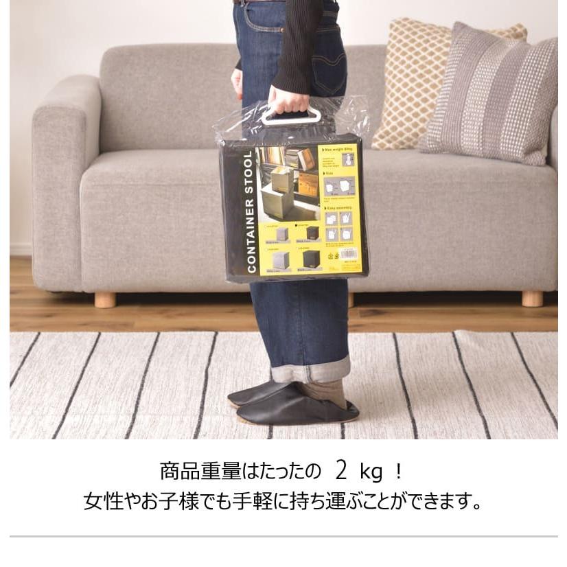 コンテナスツールL ブラック LFS-678BK : lfs-678bk : 日曜左官エムケー工芸 - 通販 - Yahoo!ショッピング