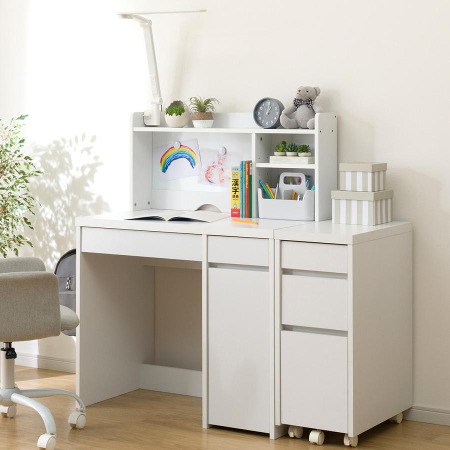 コンパクトデスク+上棚＋ワゴンセット(ES23 WH) ニトリ : 0000006545141-2110800002598 : ニトリ Yahoo!店 - 通販 - Yahoo!ショッピング