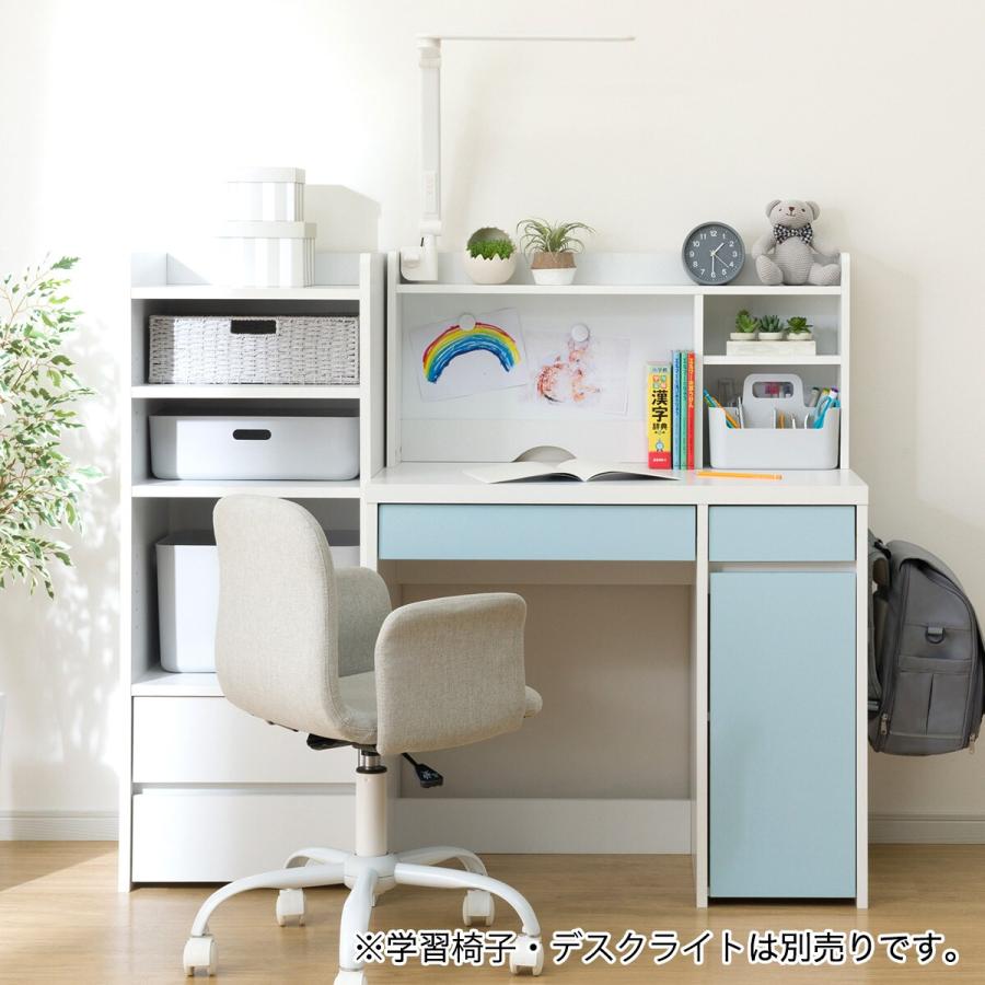 コンパクトデスク+上棚＋シェルフセット(ES23 WH/TBL) ニトリ : 0000006545142-2110800002611 : ニトリ Yahoo!店 - 通販 - Yahoo!ショッピング