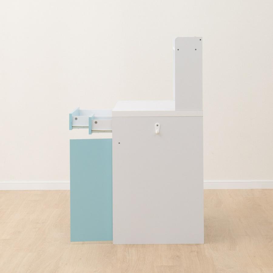 コンパクトデスク+上棚＋シェルフセット(ES23 WH/TBL) ニトリ : 0000006545142-2110800002611 : ニトリ Yahoo!店 - 通販 - Yahoo!ショッピング