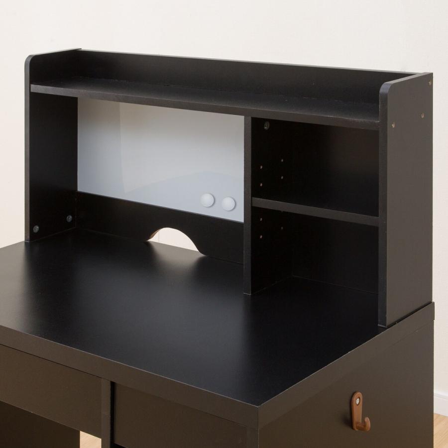 ニトリ コンパクトデスク+上棚＋シェルフセット(ES23 BK) : ニトリ Yahoo!店 - 通販 - Yahoo!ショッピング