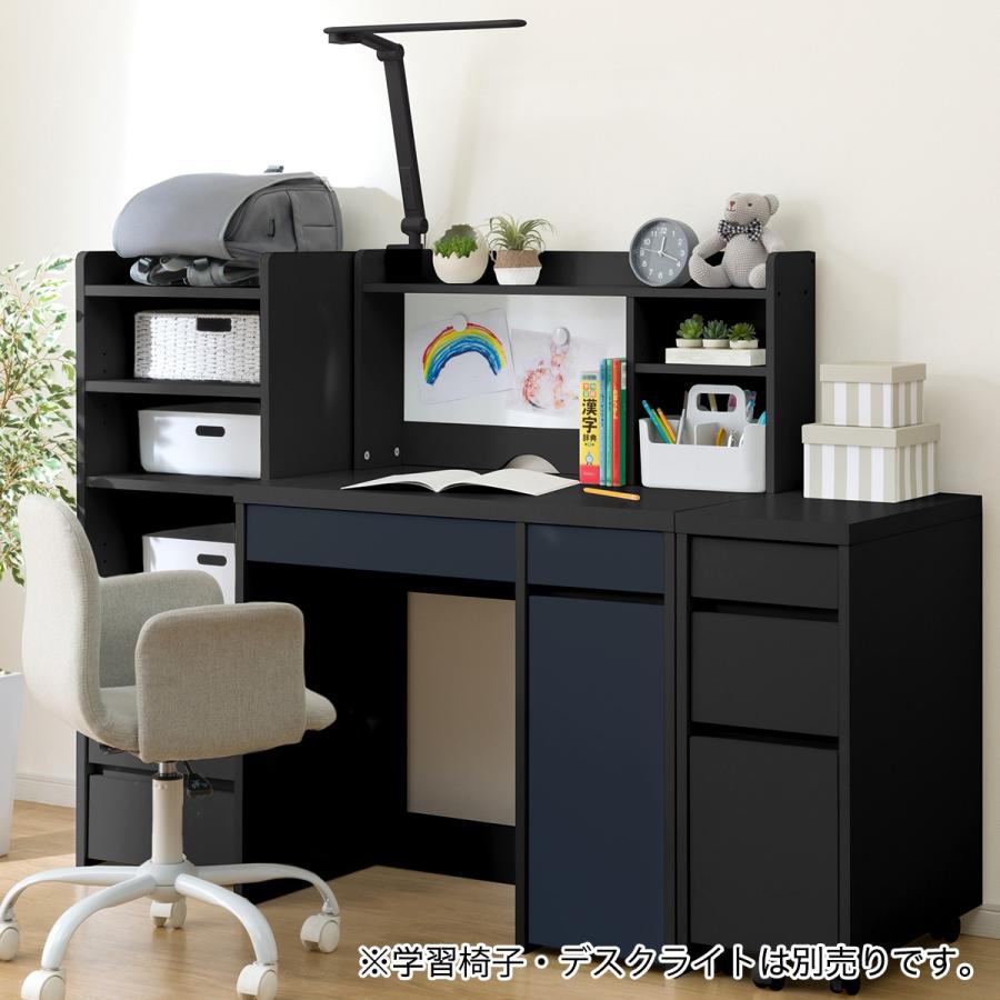 コンパクトデスク+上棚＋ワゴン＋シェルフセット(ES23 BK/NV) ニトリ : 0000006545145-0000000000004 : ニトリ Yahoo!店 - 通販 - Yahoo ...