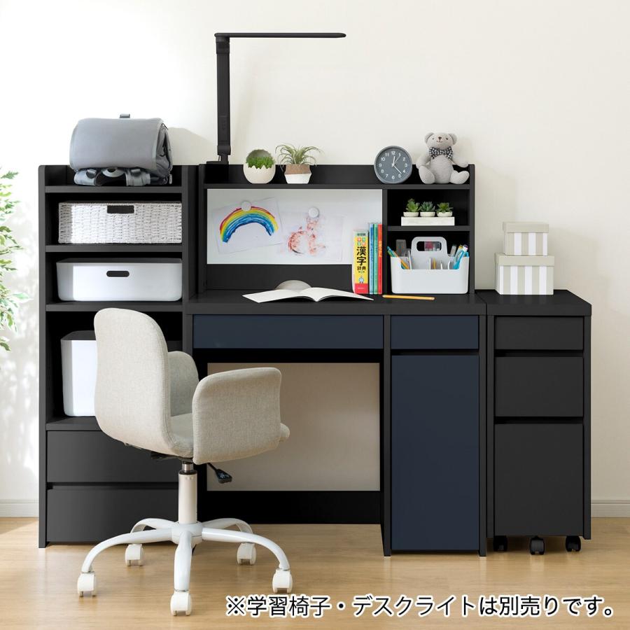 コンパクトデスク+上棚＋ワゴン＋シェルフセット(ES23 BK/NV) ニトリ : 0000006545145-0000000000004 : ニトリ Yahoo!店 - 通販 - Yahoo ...