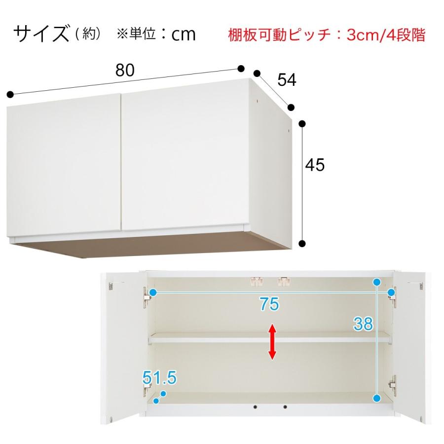 ミラーワード上置セット(ポルテT 80MW WH/ポルテT 80U WH) ニトリ :0366217-0366118:ニトリ Yahoo!店 - 通販 - Yahoo!ショッピング