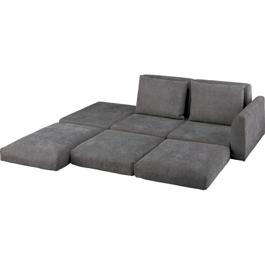 片肘3人用布張りローソファ(HM04 DGY) ニトリ : 1159720 : ニトリ Yahoo!店 - 通販 - Yahoo!ショッピング