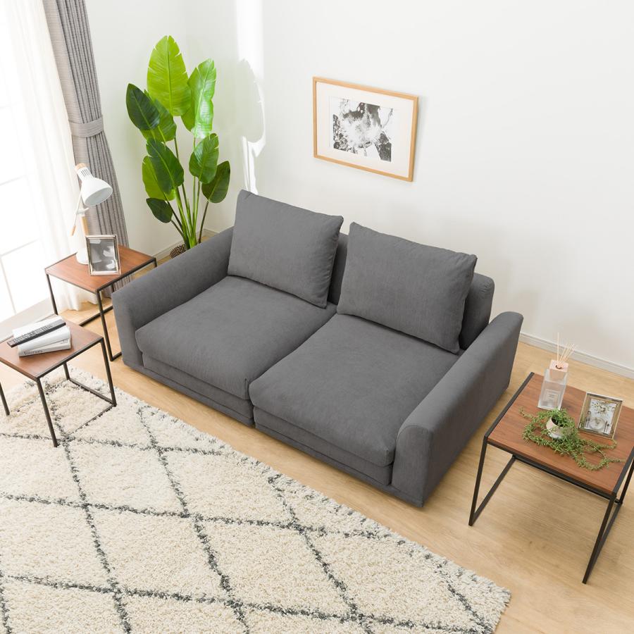 ニトリ ソファー ソファ 2人掛け 布張りローソファ(HM04 DGY) : ニトリ Yahoo!店 - 通販 - Yahoo!ショッピング