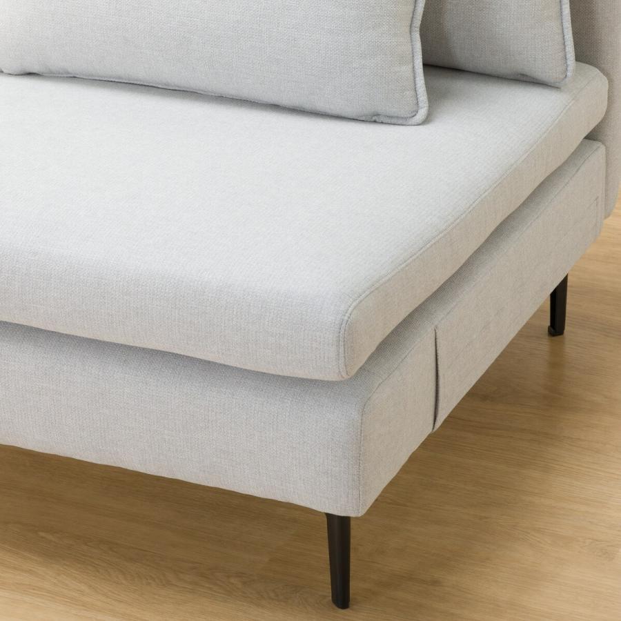 ニトリ 広い座面のゆったりソファ(MS01 4人掛け 3P/1Pセット 肘なし Nシールド LGY) 期間限定価格：6/2まで : ニトリ Yahoo!店 - 通販 - Yahoo!ショッピング