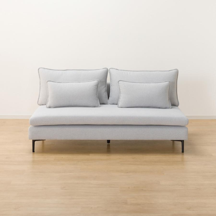 ソファー ソファ 傷・汚れに強いファブリック 3人掛け布張りソファ肘なし(MS01 NシールドAQ-LGY)3人掛け ニトリ 創業祭価格：1/6まで : 1170335 : ニトリ Yahoo ...