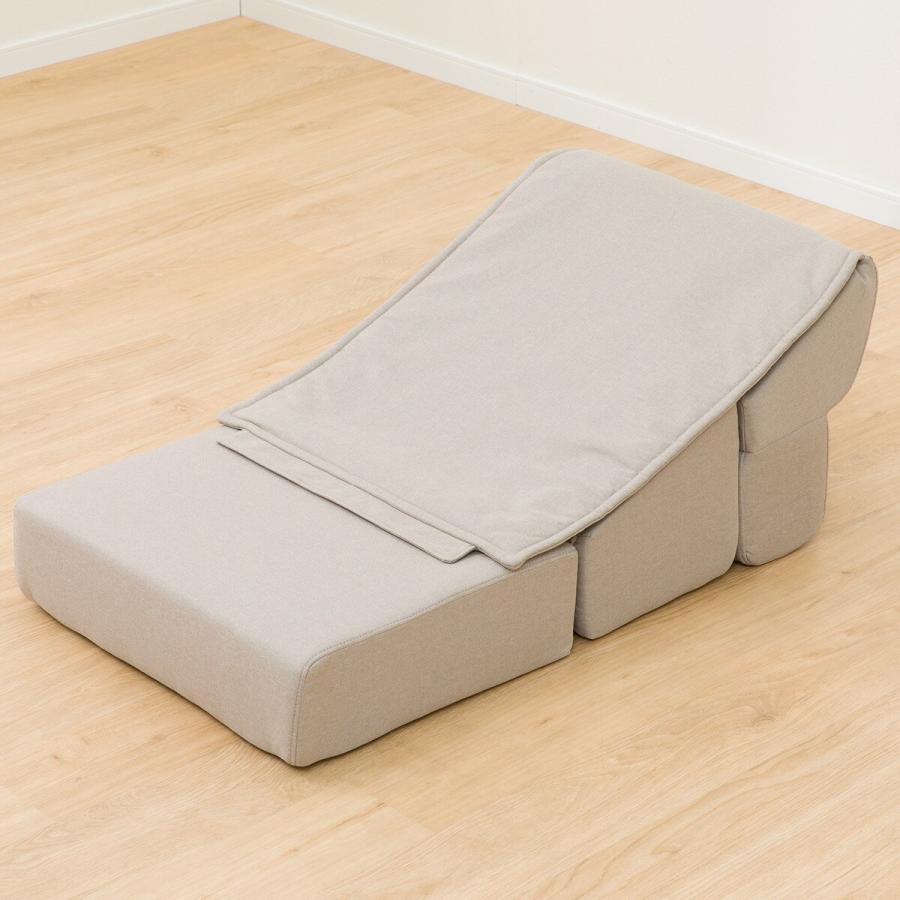 ニトリ 背もたれ倒してくつろげるローソファ 1人掛け 布 (XL05 ニトリ 背もたれ倒してくつろげるローソファ 1人掛け 布 (XL05