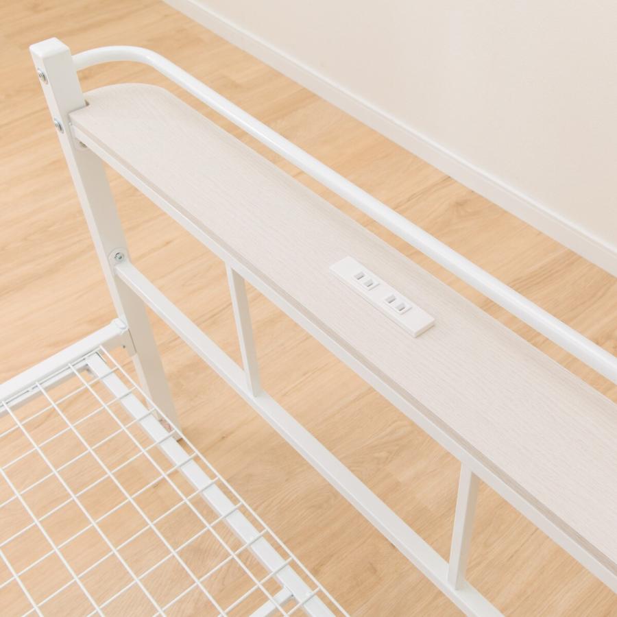 ベッド シングルパイプベッド メッシュ床板(バジーナC-STN JH WH) ニトリ : 2000915-2000865 : ニトリ Yahoo!店 - 通販 - Yahoo!ショッピング