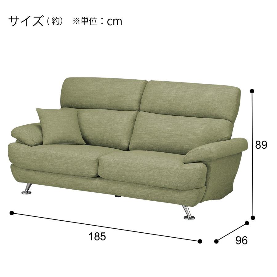 3人掛け布張りソファ(ポケット BS13 NシールドAQ-YGR) ニトリ : 2110300004016 : ニトリ Yahoo!店 - 通販 - Yahoo!ショッピング