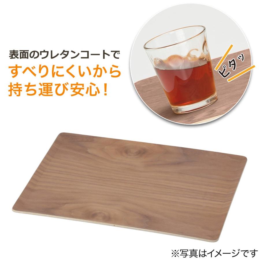 ニトリ すべりにくい木製トレー (4634 ミドルブラウン) : ニトリ Yahoo!店 - 通販 - Yahoo!ショッピング