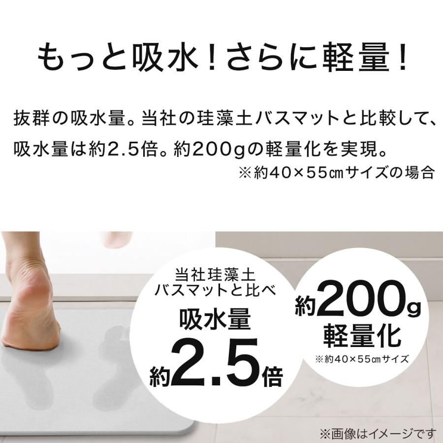ニトリ 吸水速乾性に優れたバスマット 40X55cm(LGY UM10) : ニトリ Yahoo!店 - 通販 - Yahoo!ショッピング