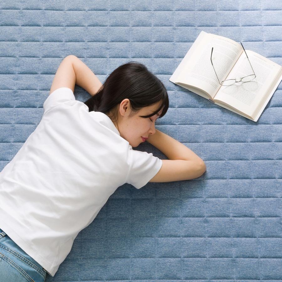 ニトリ 洗える接触冷感キルトラグ(Nクールg BL MX32 185X185) : ニトリ Yahoo!店 - 通販 - Yahoo!ショッピング