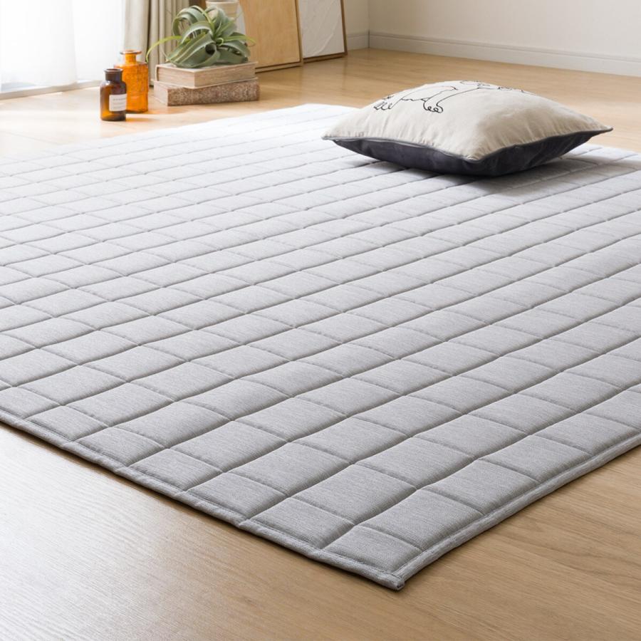 ニトリ 引っかき傷に強い洗えるラグ(185X185 GY NS01) : ニトリ Yahoo!店 - 通販 - Yahoo!ショッピング