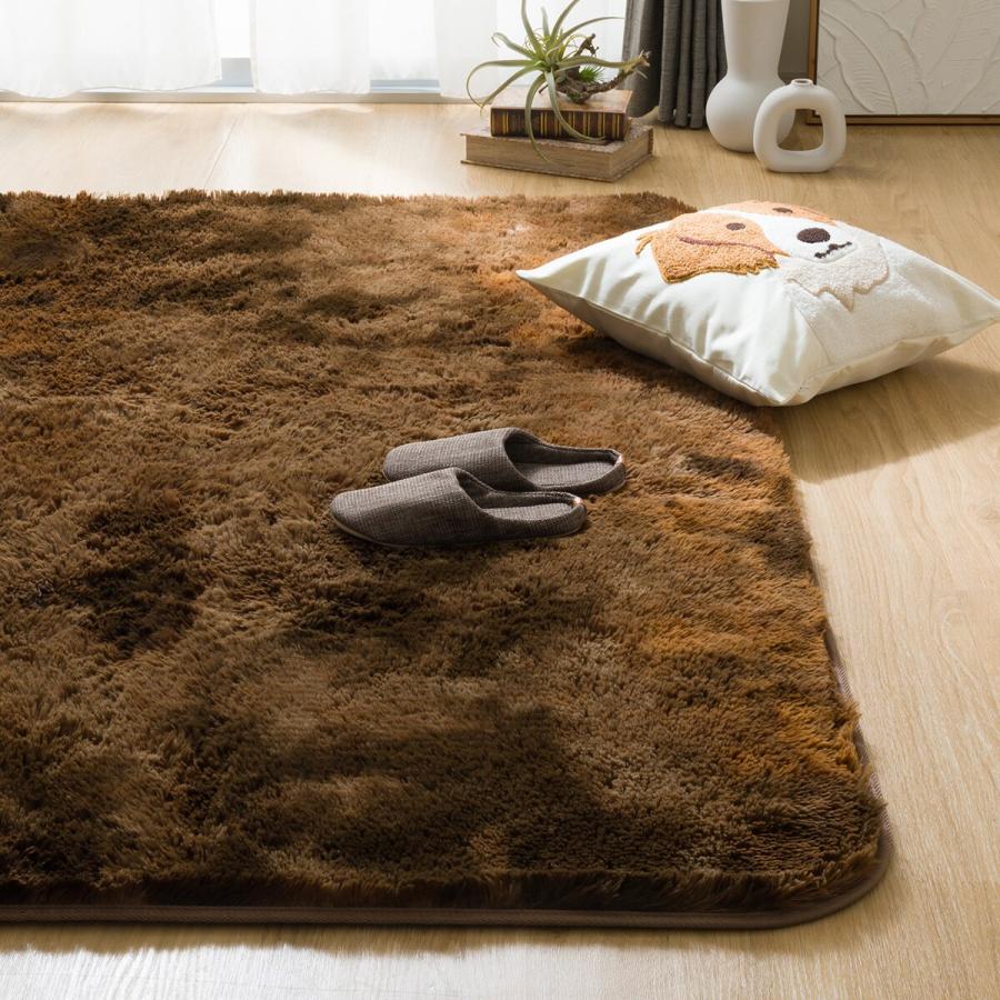 ニトリ 毛足が長く肌ざわりが良いラグ(200X240 BR SH01) : ニトリ Yahoo!店 - 通販 - Yahoo!ショッピング