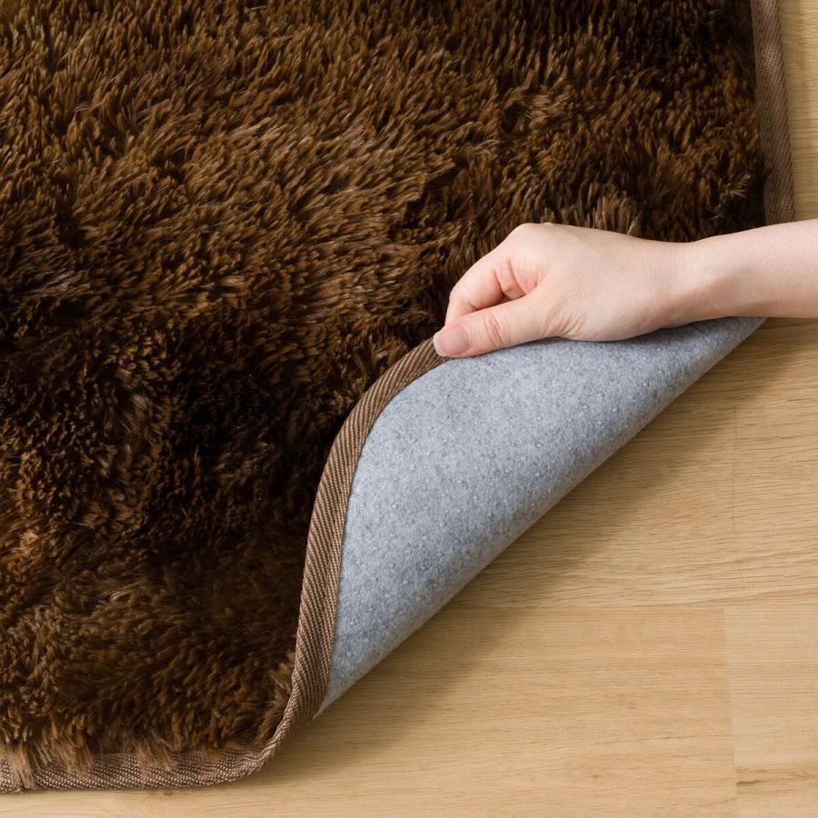 ニトリ 毛足が長く肌ざわりが良いラグ(200X240 BR SH01) : ニトリ Yahoo!店 - 通販 - Yahoo!ショッピング