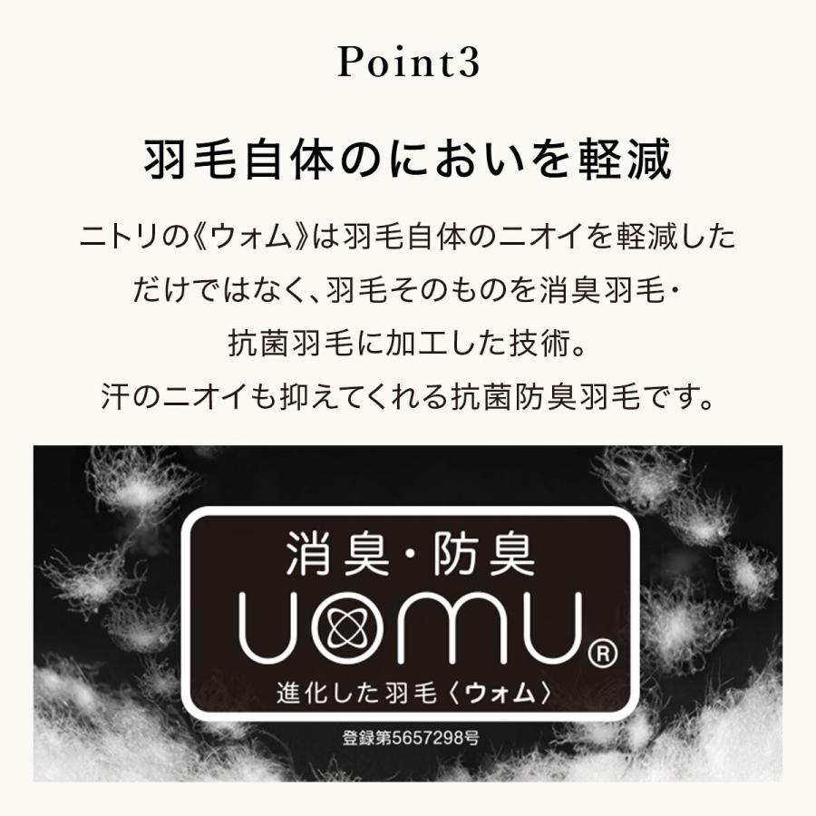 2枚合わせ羽毛掛ふとん クイーン(NTR-2 K2414 Q) ニトリ : 2115100013886 : ニトリ Yahoo!店 - 通販 - Yahoo!ショッピング