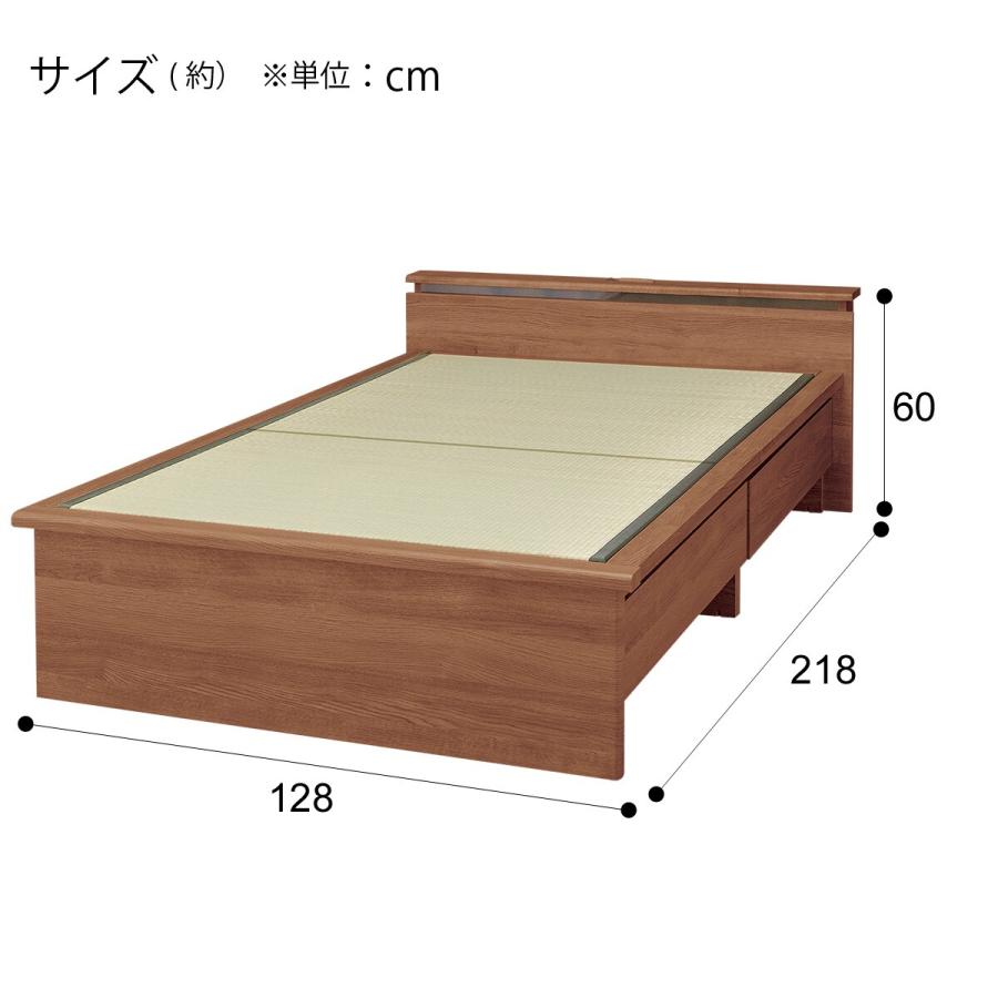 セミダブル畳ベッド(シデンDH C38 MBR) ニトリ :2121130:ニトリ Yahoo!店 - 通販 - Yahoo!ショッピング