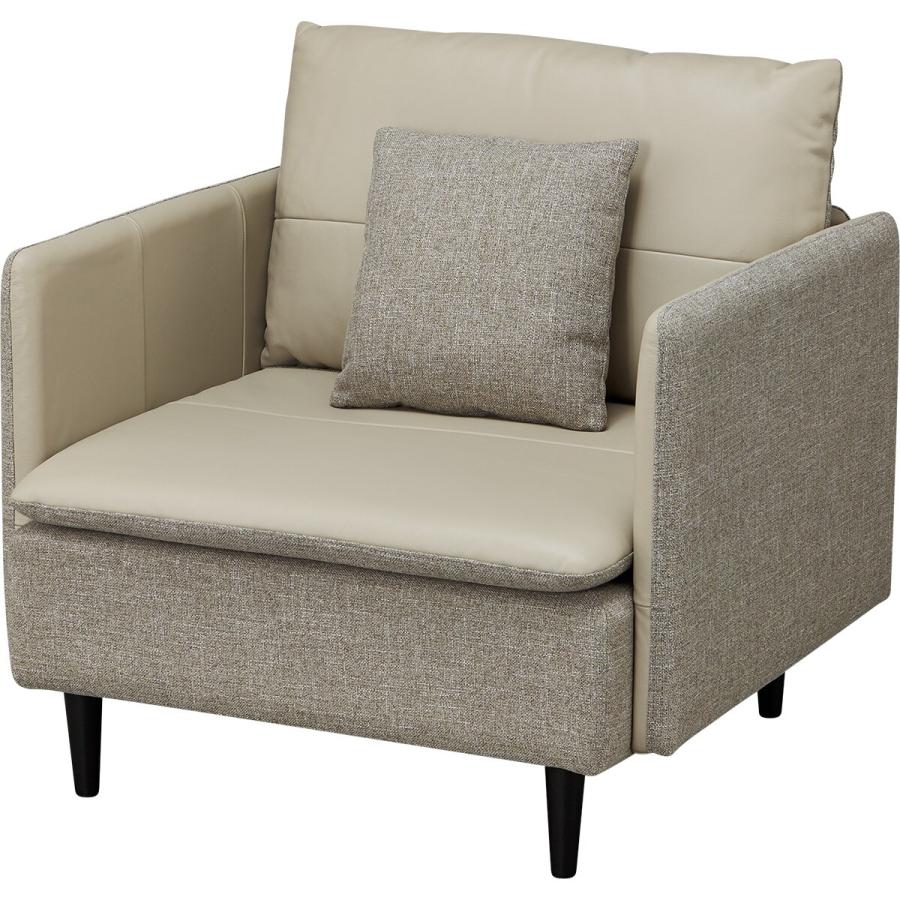 ニトリ リバーシブル 1人掛けソファ(ES01 布/合成皮革 BE) : ニトリ Yahoo!店 - 通販 - Yahoo!ショッピング