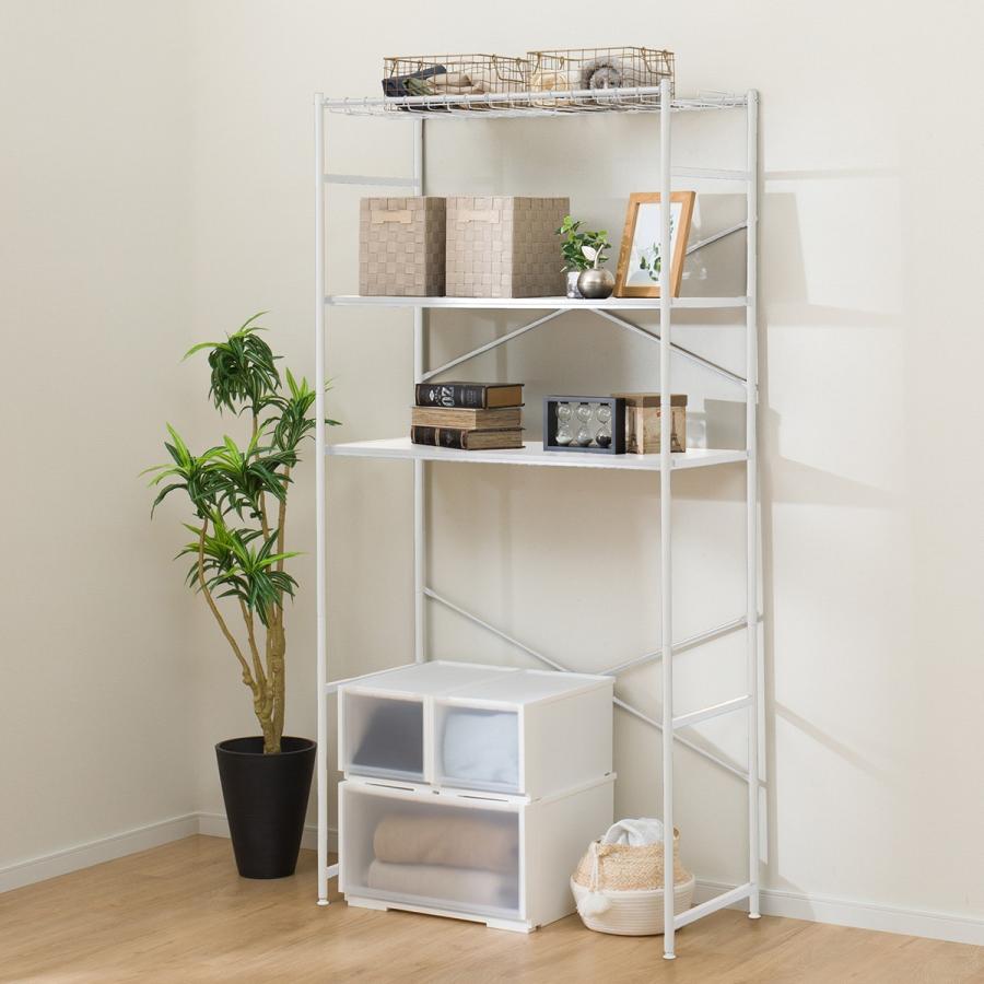 ニトリ 高さのあるシェルフラック(BN002 WH 96cm幅) 期間限定価格：4/7まで : ニトリ Yahoo!店 - 通販 - Yahoo!ショッピング