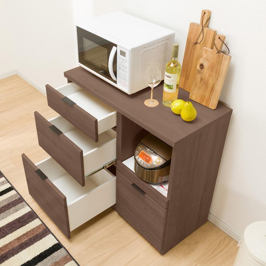 カウンター (エトナ90CT MBR) キッチンカウンター キッチン収納 キッチンラック キッチンボード レンジ台 食器棚 ニトリ :4030573:ニトリ Yahoo!店 - 通販 ...