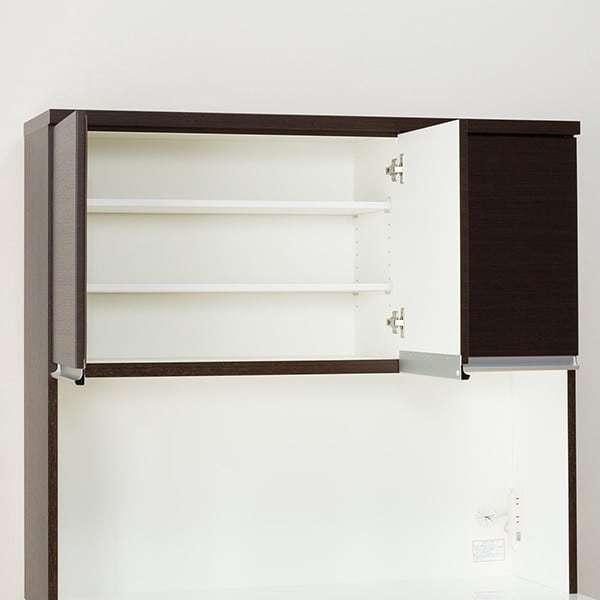 ニトリ 幅120cm キッチンボード( レジューム120-2TF-H DBR/120-2QL-R DBR） レンジボード キッチン収納 レンジラック レンジ台 カップボード 食器棚 : ニトリ ...