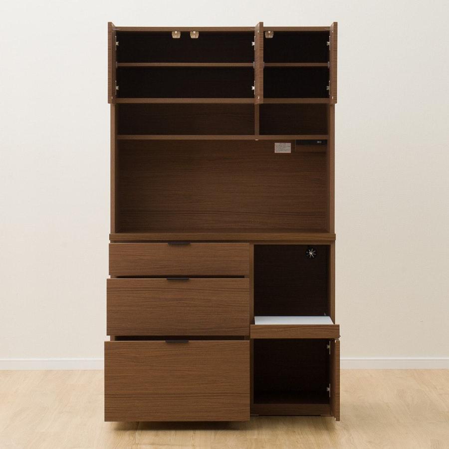 幅105cm キッチンボード(エトナ105KB MBR) ダイニングボード キッチン収納 レンジラック レンジ台 カップボード 食器棚 ニトリ :4724150:ニトリ Yahoo!店 ...