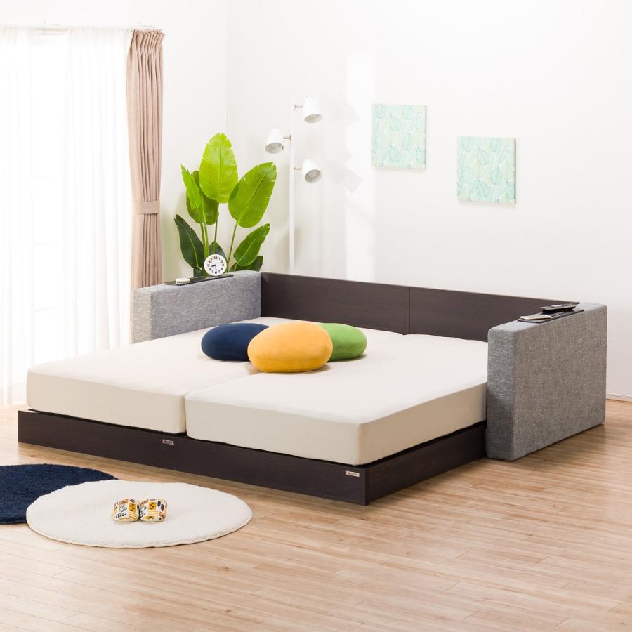 ニトリ シングルフロアベッド2台セット+クッションキャビネット2 ニトリ シングルフロアベッド2台セット+クッションキャビネット2