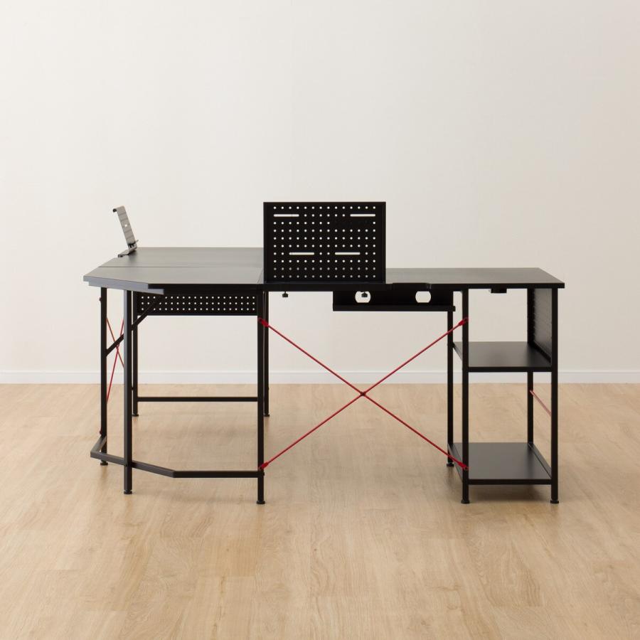 ゲーミングL型コーナーデスク(GM003 160 BK) パソコンデスク PCデスク ワークデスク ニトリ : 6201930 : ニトリ Yahoo!店 - 通販 - Yahoo!ショッピング