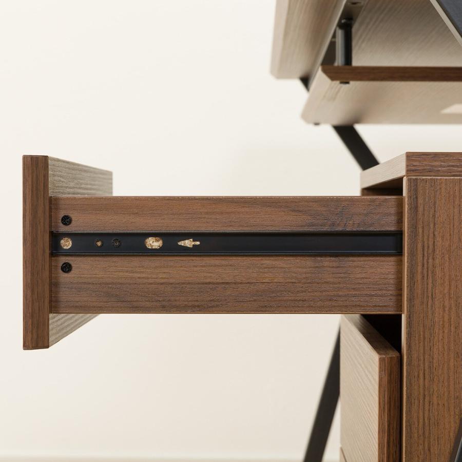 ニトリ デスクワゴン付き(DX001 120 MBR） パソコンデスク PCデスク ワークデスク 期間限定価格：4/7まで : ニトリ Yahoo!店 - 通販 - Yahoo!ショッピング