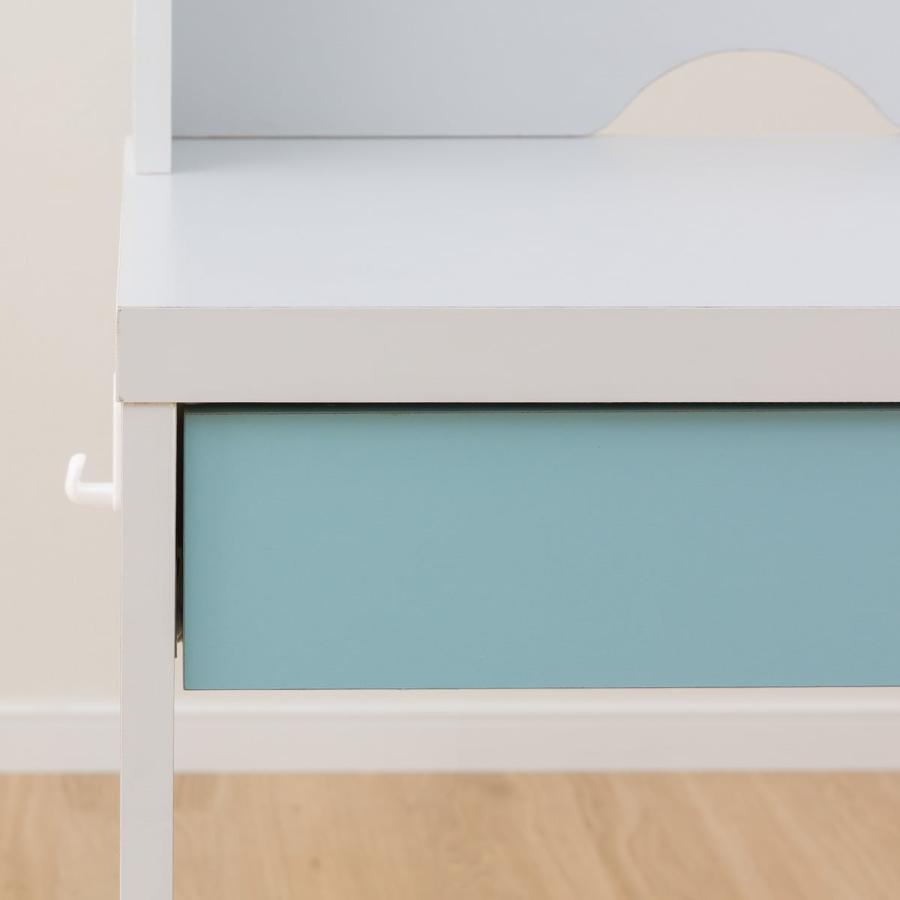 ニトリ デスク+上棚セット(ES23 WH/BL) 学習机 学習デスク パソコンデスク コンパクト : ニトリ Yahoo!店 - 通販 - Yahoo!ショッピング