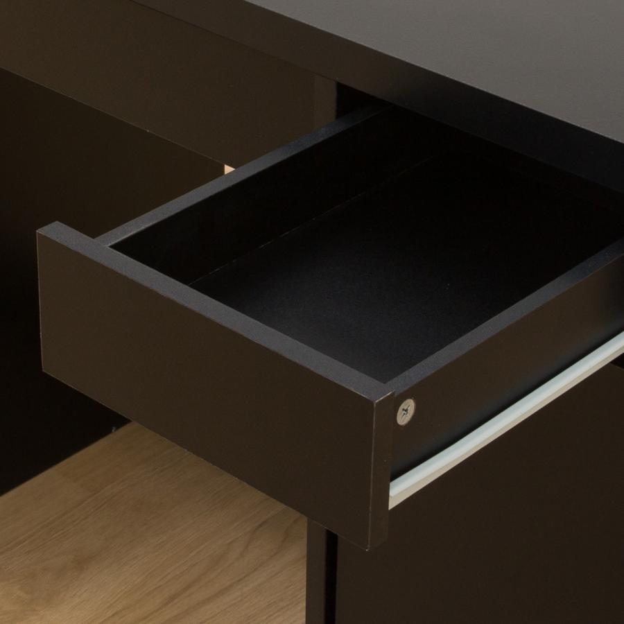 デスク+上棚セット(ES23 BK) 学習机 学習デスク パソコンデスク コンパクト ニトリ :6545144-6545147:ニトリ Yahoo!店 - 通販 - Yahoo!ショッピング