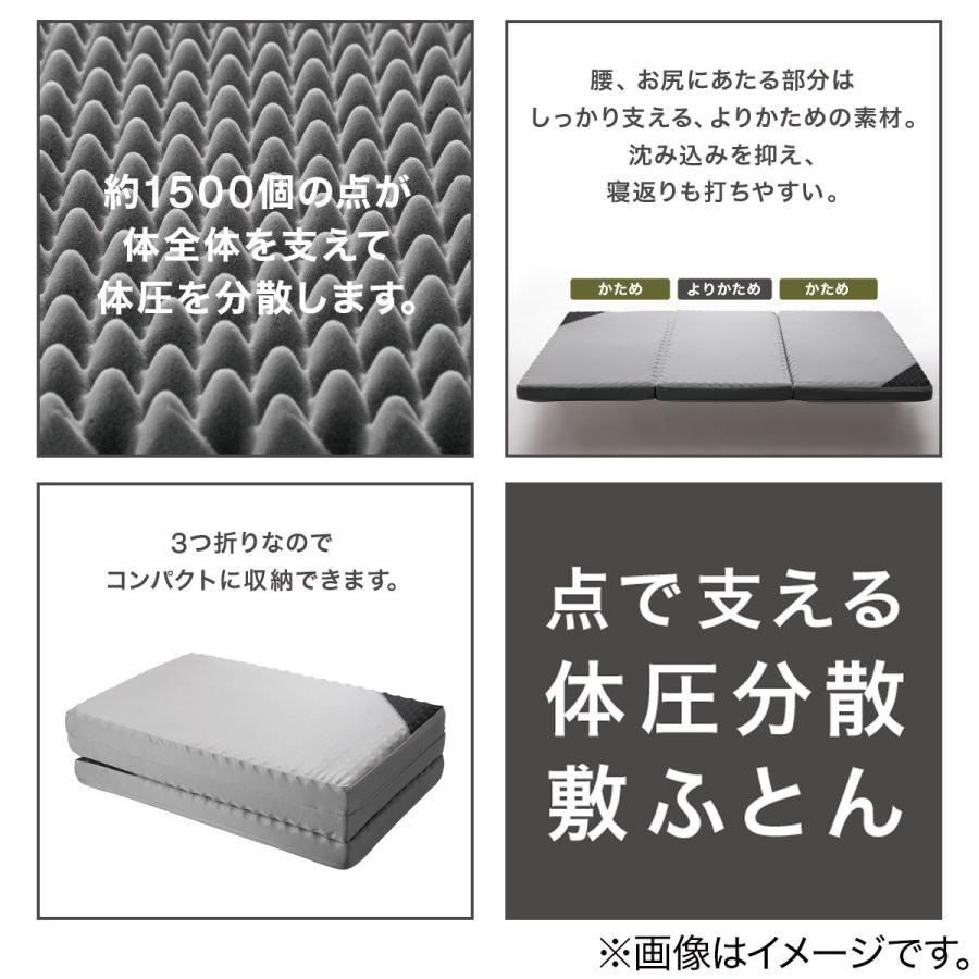 ニトリ 点で支える体圧分散 敷布団 (D F2205) ダブル 厚さ8cm ニトリ 点で支える体圧分散 敷布団 (D F2205) ダブル 厚さ8cm