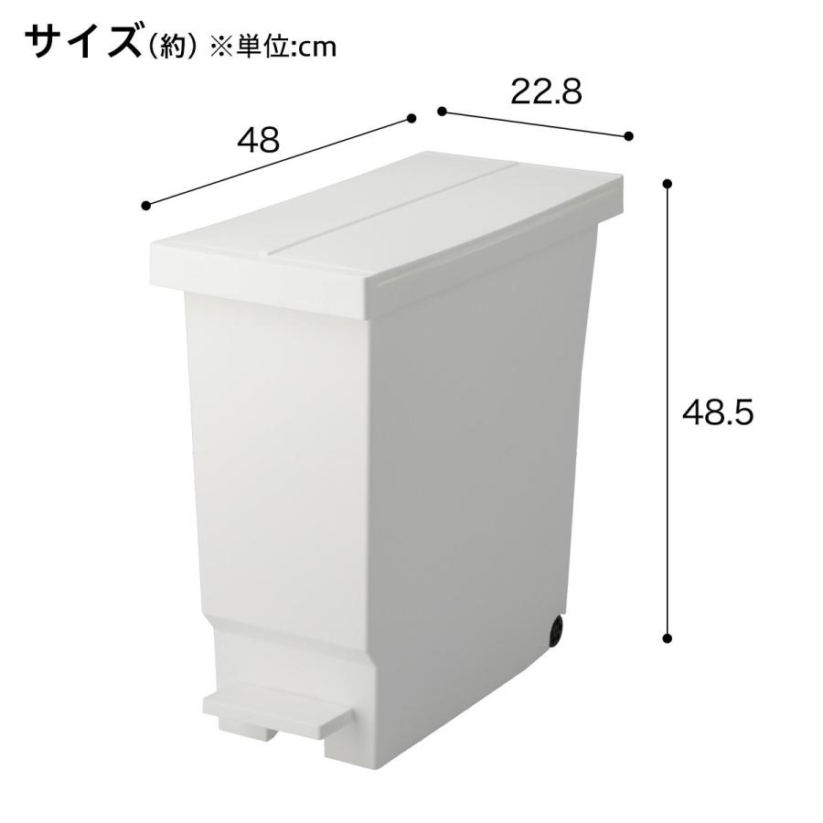 棚下でも使えるペダルペール(32L ホワイト) ニトリ : 8451191 : ニトリ Yahoo!店 - 通販 - Yahoo!ショッピング