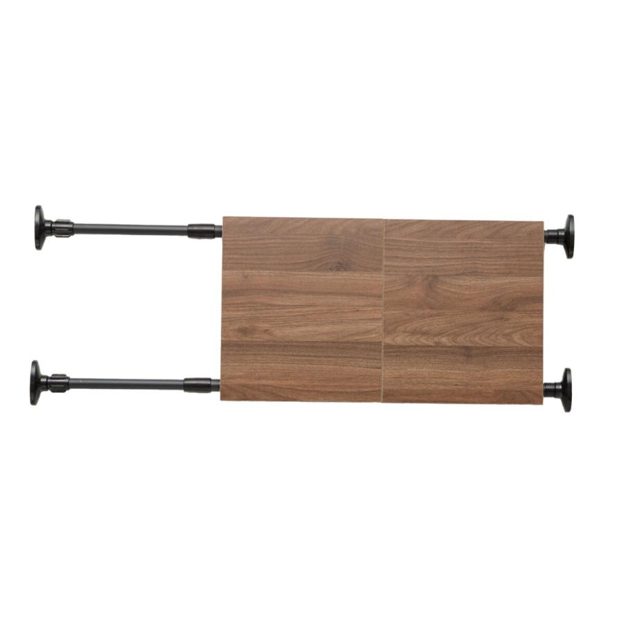 木目調棚板付き突っ張りポール(幅75〜128cm ミドルブラウン SR03) ニトリ : 8501246 : ニトリ Yahoo!店 - 通販 - Yahoo!ショッピング